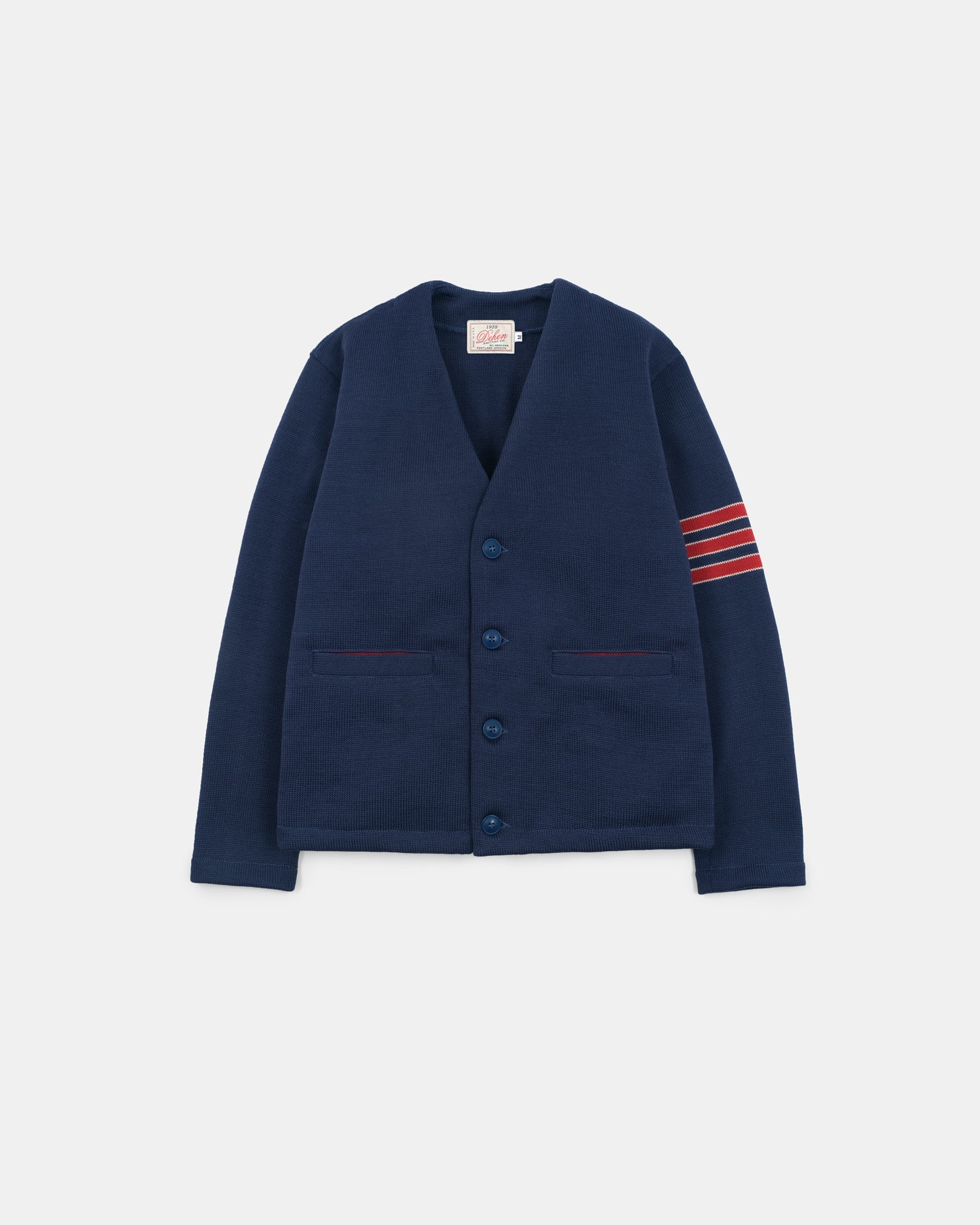 Dehen Slouchy Varsity Cardigan - Centennial Blue – Private & Co.